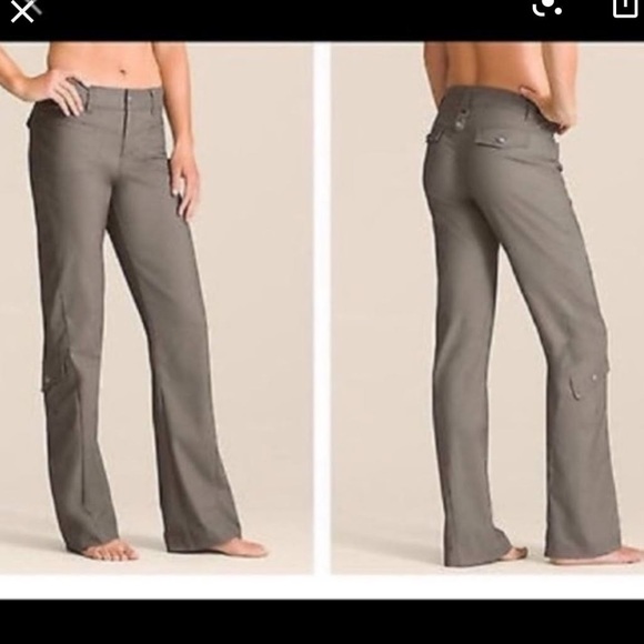 Athleta | Pants & Jumpsuits | Athleta Dipper Low Rise Wide Leg Gray ...